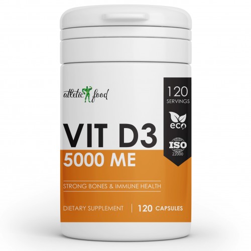 Atletic Food Vitamin D3 5000 ME - 120 капсул купить недорого, цена от 👉 549 руб. в интернет ...